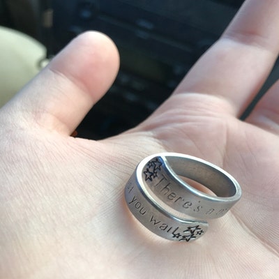 Just You Wait Ring, Alexander Hamilton Inspired Ring, Engraved Twist ...