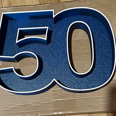 6,5 Hollow Fillable Letter Freestanding Empty Letter Box Self Standing ...