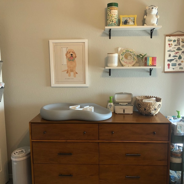 Dog Alphabet Art for Boho Nursery Digital Download Gender Neutral ...