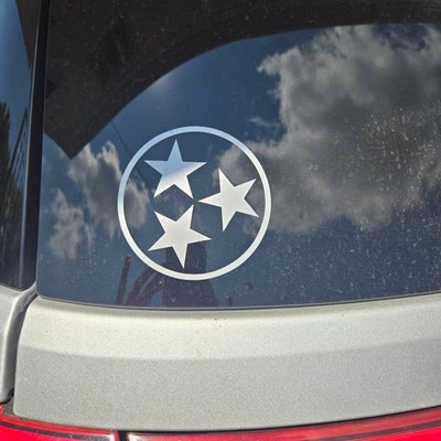 Tennessee Tri Star State Symbol Vinyl Window/car/sign Decal DTTS - Etsy