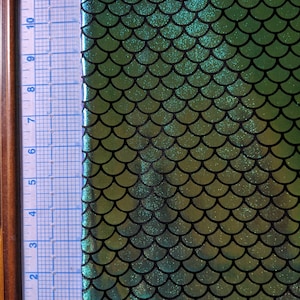 Iridescent Mermaid Foil Fish Scales Nylon Spandex 4way Stretch 58/60 ...