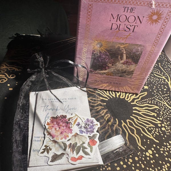 The Moon Dust Tarot ~ Moon Tarot Deck, Lunar Divination, 78 Whimsical ...