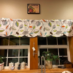 Retro Camping Valance . Mid Century Trailer Curtains . Camper | Etsy