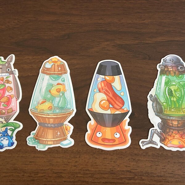 Lava Lamp Stickers Series 6 - Pink Blob Lava Lamps - Transparent ...