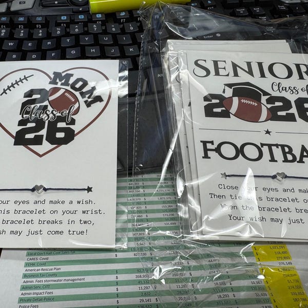8th Grade GRADUATE Card, Wish Bracelet, Graduation Gifts, Graduation ...