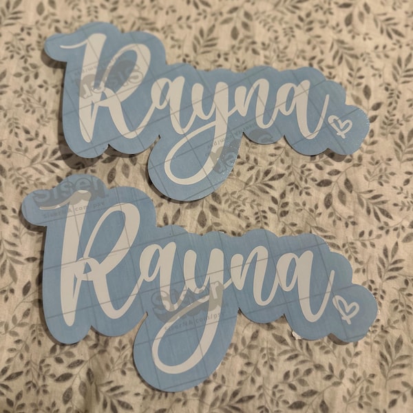 Layered Teacher Font // Custom Vinyl Name Decal // Vinyl Stickers ...