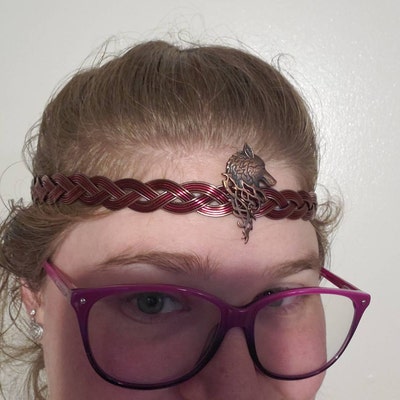 Celtic Braid Wolf Circlet Woven Circlet Man's Circlet Man's Headpiece ...