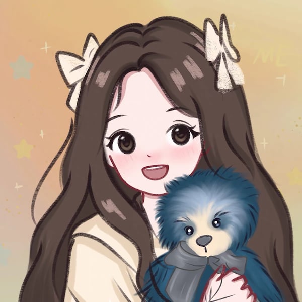 Custom Hand Drawn Anime Style Portraits, Portraits From Photo, Drawing ...