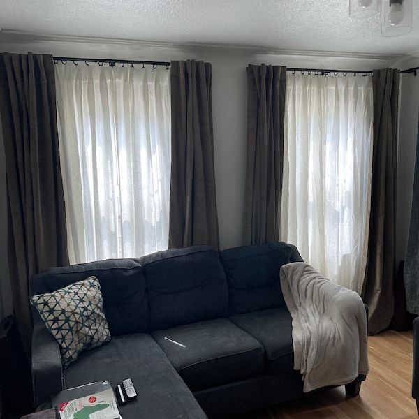Add Pleats to Our Drapes- Triple or Double Pinch Pleated Curtains- Fan ...