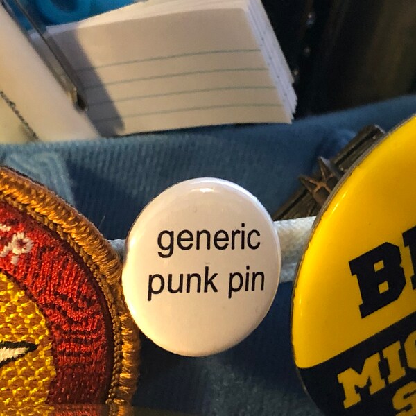 Generic Punk Pin Pinback Button or Magnet 1 or 1.5 Inch Great for ...