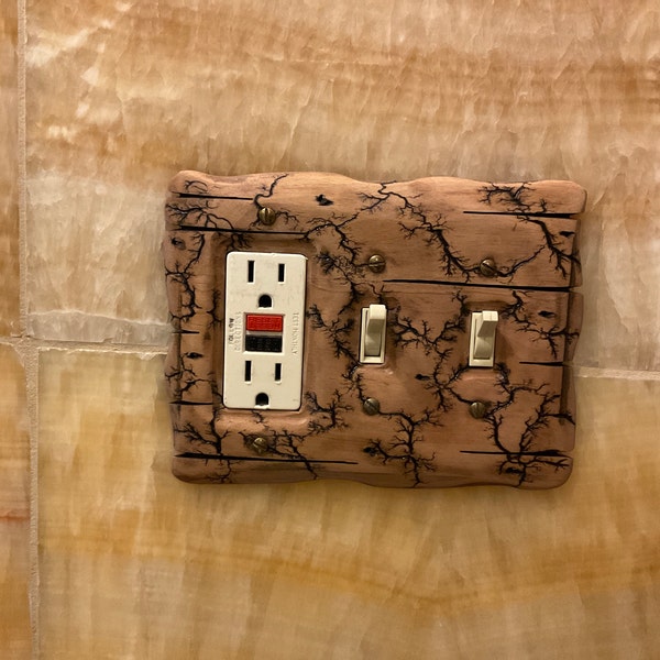 Burnt Maple - Light Switch Covers, Switch Plates, Wall Plates, Plug ...