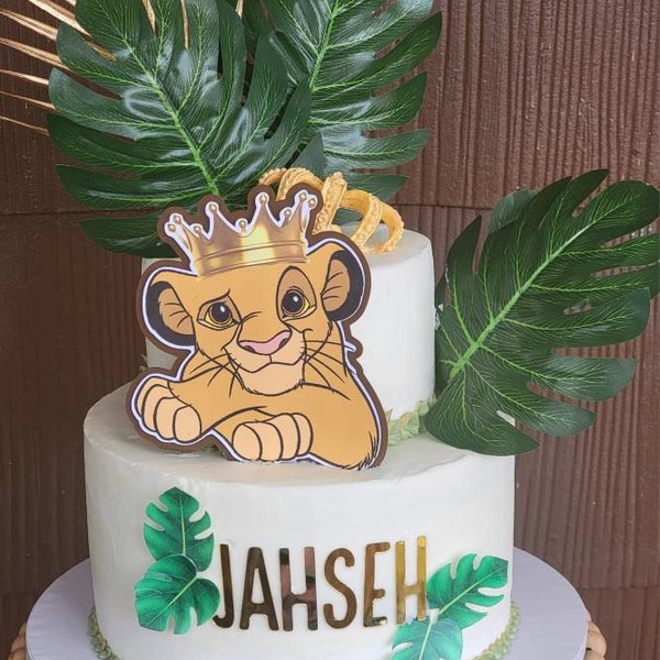 3 Simba, Lion King Party Decoration, Centerpieces, Cake Topper - Etsy