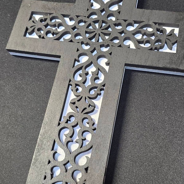 2 or 3 Layer Christian Cross, Laser Cut Files. Cross File for Laser ...