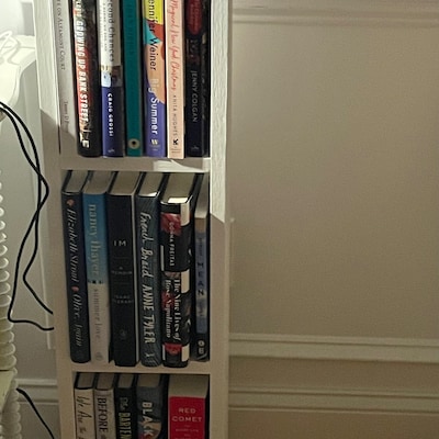 57 Tall Narrow Bookshelf, Assembled Wooden Farmhouse/cottage/modern ...