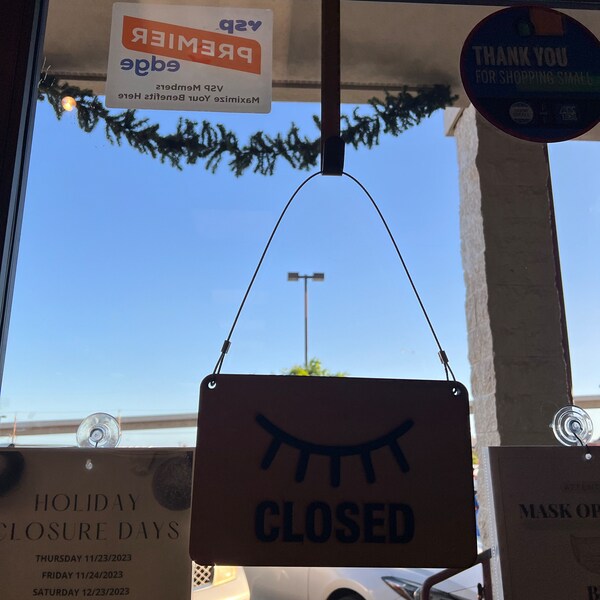 Eye Open Closed Sign, Optometry Sign, Optometrist, Eye Doctor, Eye ...