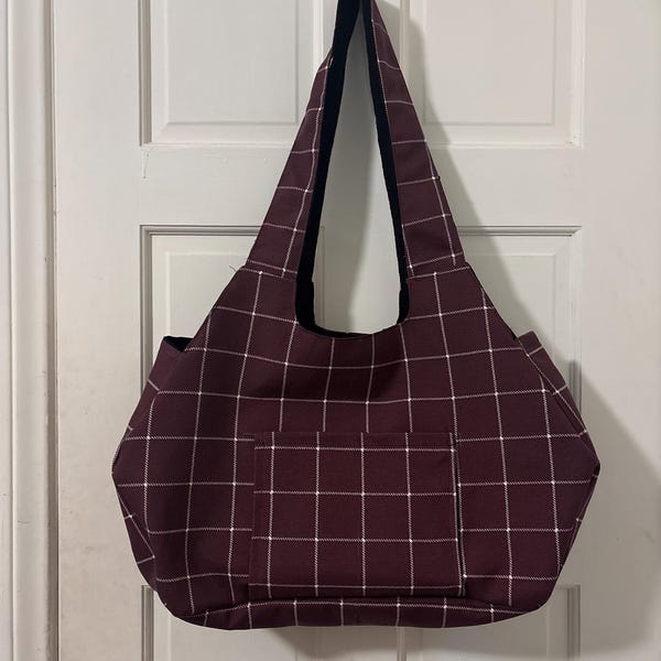 Minimalist Bag Sewing Pattern | Pentagonal Shoulder Bag Sewing Pattern ...