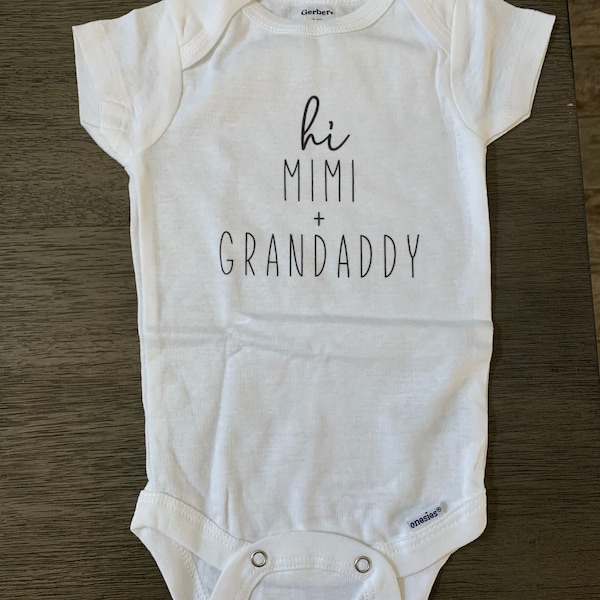 Hi Daddy ONESIES® Brand, Hi Grandma, Hi Grandpa Onesies®, Pregnancy ...