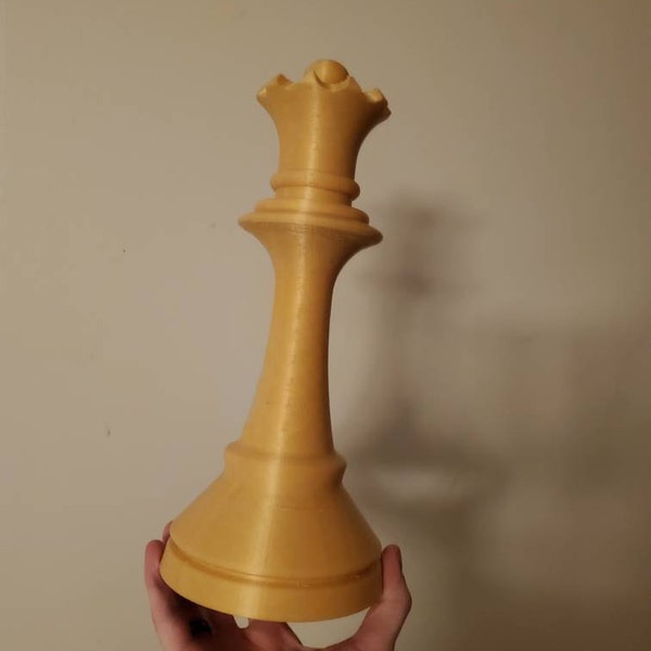Decorative XL Chess Piece. 3D Printed King & Queen Chess Pieces - Etsy
