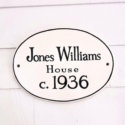 Circa Sign Hand Painted Wide Edge Rectangle for Historic House 14x11 - Etsy