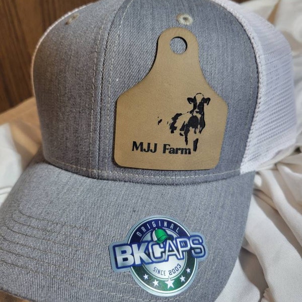 Set of 10 Livestock Tag (cow, Cattle, Pig) Leatherette Patches With ...