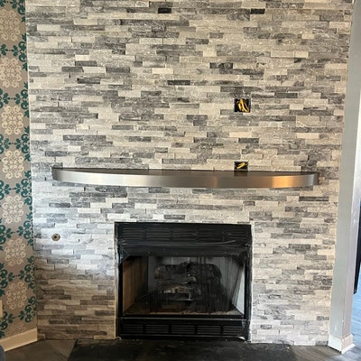 Curved Stainless Steel Floating Shelf, Shelves, Oval Modern Floating ...