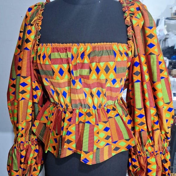 Puff Sleeve Top - Digital Sewing Pattern |milkmaid Top Women Sewing ...