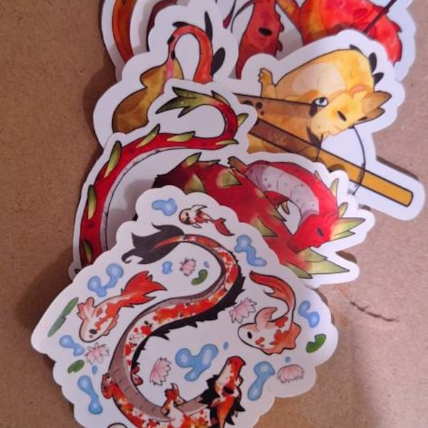 Boba Dragon Acrylic Keychain - Etsy