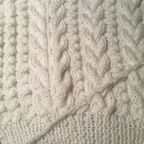 Vintage Mens Aran Slipover KNITTING PATTERN Pdf Mans V Neck Cable Tank ...