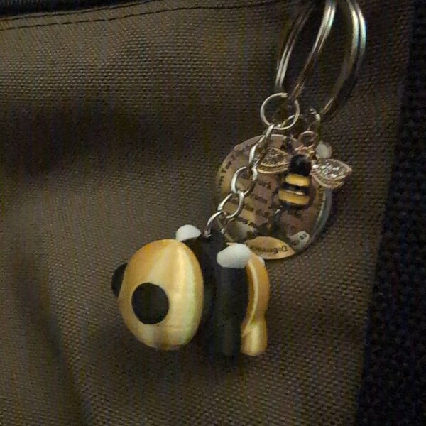 Black Spider Keychain 3D Printed Keychain Spider Accessory Bag Charm ...