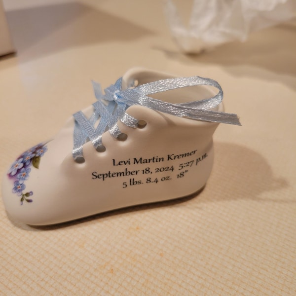 Baby Keepsake Personalized/custom Birth Plate; Includes Name, Date ...