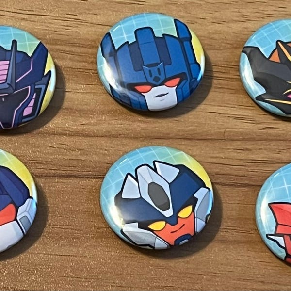 Transformers 1.25" Buttons Cartoon TFP Prime - Etsy