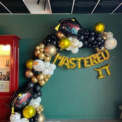 Mastered It Balloon Banner Graduation Party Decorations MBA Grad Party ...