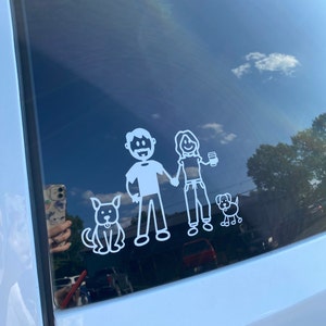 Create Your Own Stick Figure Family Decal/sticker - Etsy