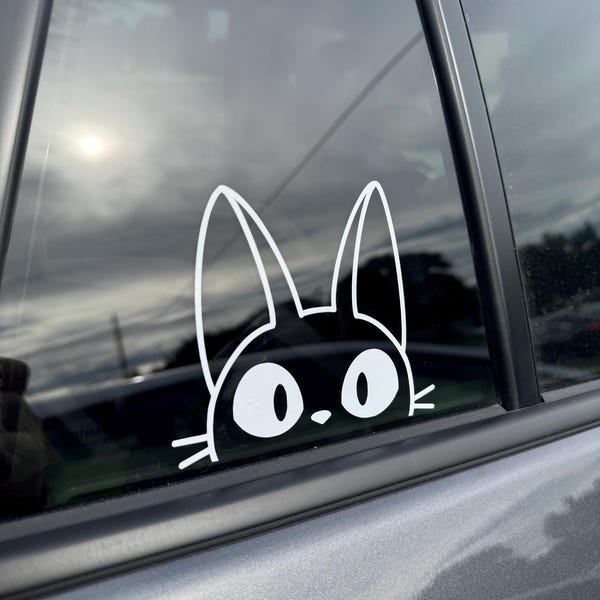 Kiki's Delivery Service Peeking Jiji Cat Inspired Window/ Car /mirror ...