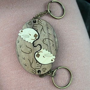 Interlocking Fox Keychains Friendship or Relationship | Etsy