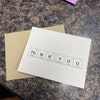 Geeky Greeting Card Thank You Periodic Table of the Elements thnk You ...