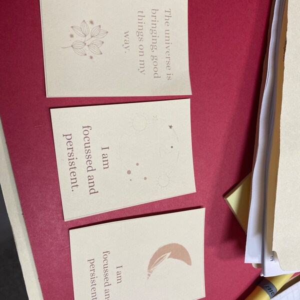 100 Daily Positive Affirmation Cards Digital Download, Mindfulness ...