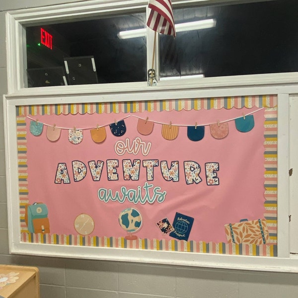 Floral Boho Bulletin Board Kit | Back to School Bulletin Board | Boho ...