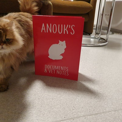 Personalised Pet Document Folder, A4 Ring Binder Folder, Custom Made ...