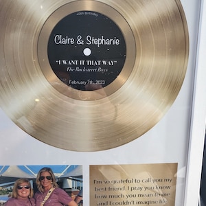 Wedding Song Gift Engagement Frame Personalized Vinyl - Etsy