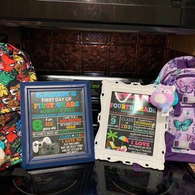 First Day of School Sign Video Game First Day of School Sign - Etsy