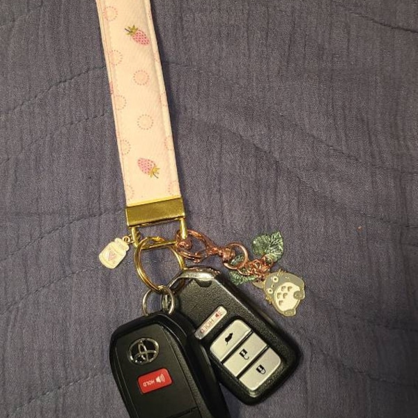 Retro Smiley Faces Key Fobs, Keychain Wristlet, Key Fobs, Fun Key Fobs ...