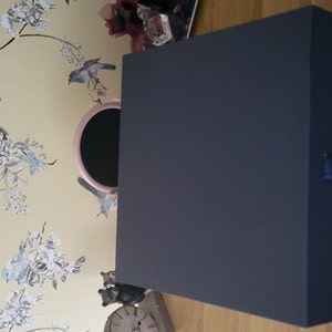 Extra Large Navy Blue Gift Box With Ribbon - Large Navy Gift Box - Big ...