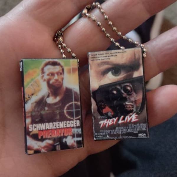 Horror Movie Keychains Miniature Movie Keychains Mini VHS 60 Different ...