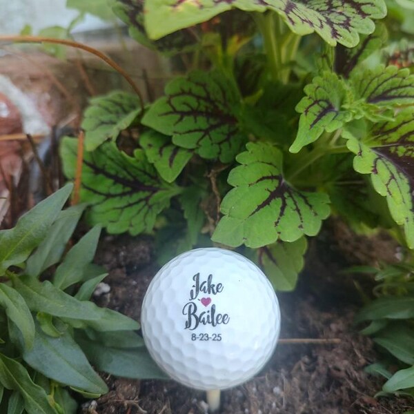 Fore Ever Custom Golf Ball Wedding Favor, Fore-ever, Personalized Golf ...