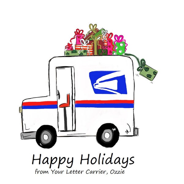 Mail Truck Digital File - Etsy