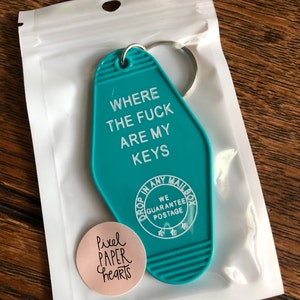 Motel Key Tag Vintage Style Key Tag Coffee and Sunshine Motel Key Tag ...