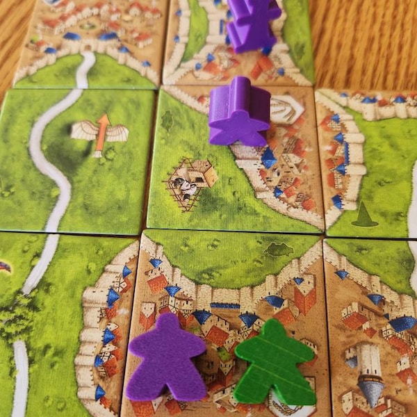 Carcassonne Meeple Set: 19 Pc 3D Printed PLA Game Pieces - Etsy