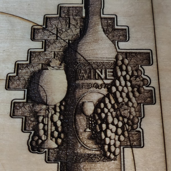 Digital Design File - Wine Bottle Sign - Glowforge - Laser Ready ...