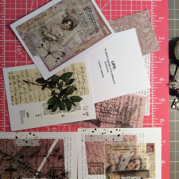 Oversized Stamp Washi Stickers, Vintage Style - Extra Large Decorative ...